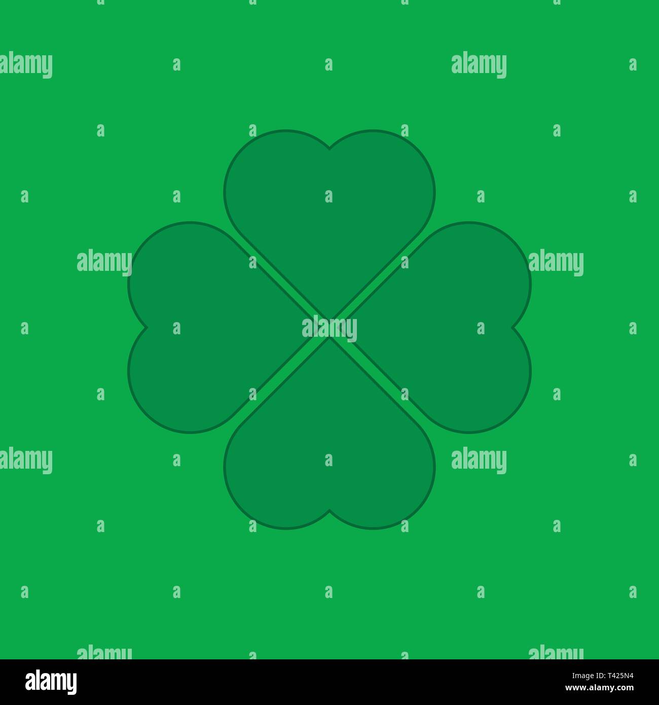 Trefoil on the green background Stock Vector Image & Art - Alamy