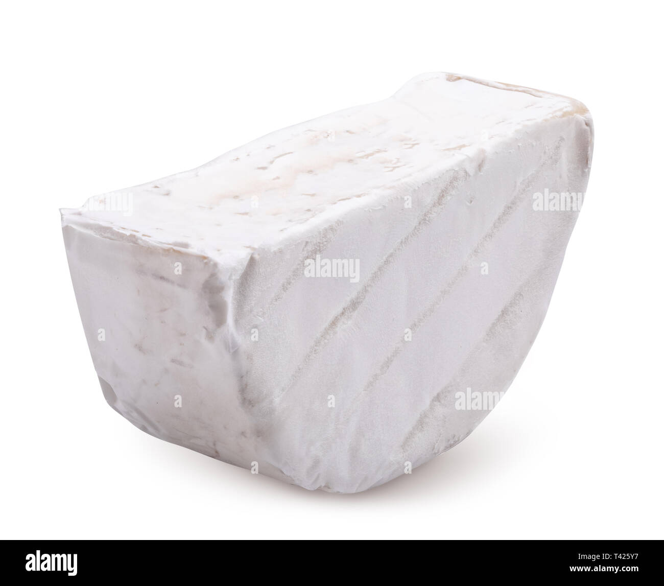 Brie isolated on white background. Clipping path Stock Photo - Alamy