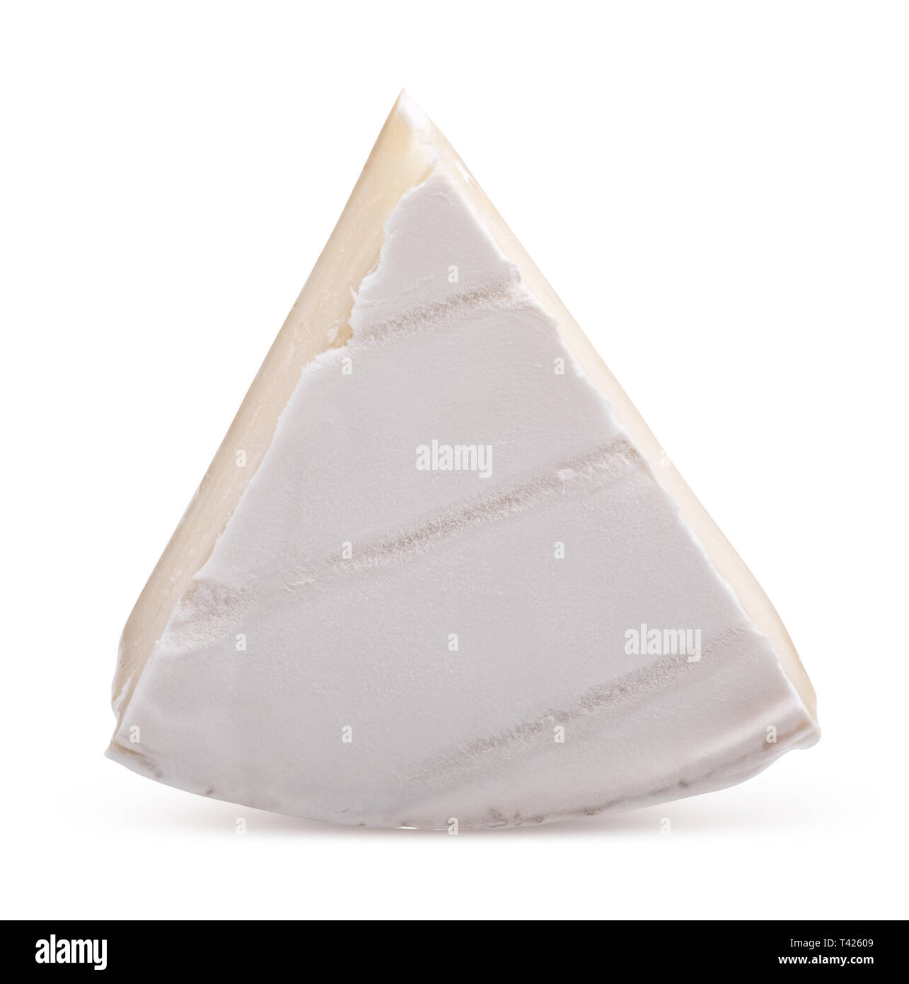 Brie isolated on white background. Clipping path Stock Photo - Alamy