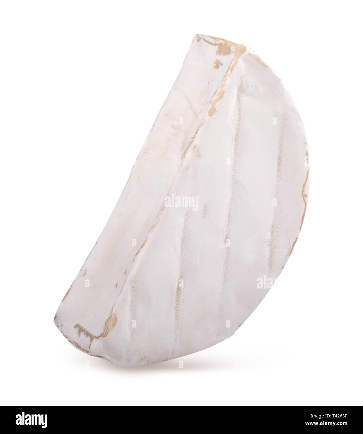 Brie isolated on white background. Clipping path Stock Photo - Alamy