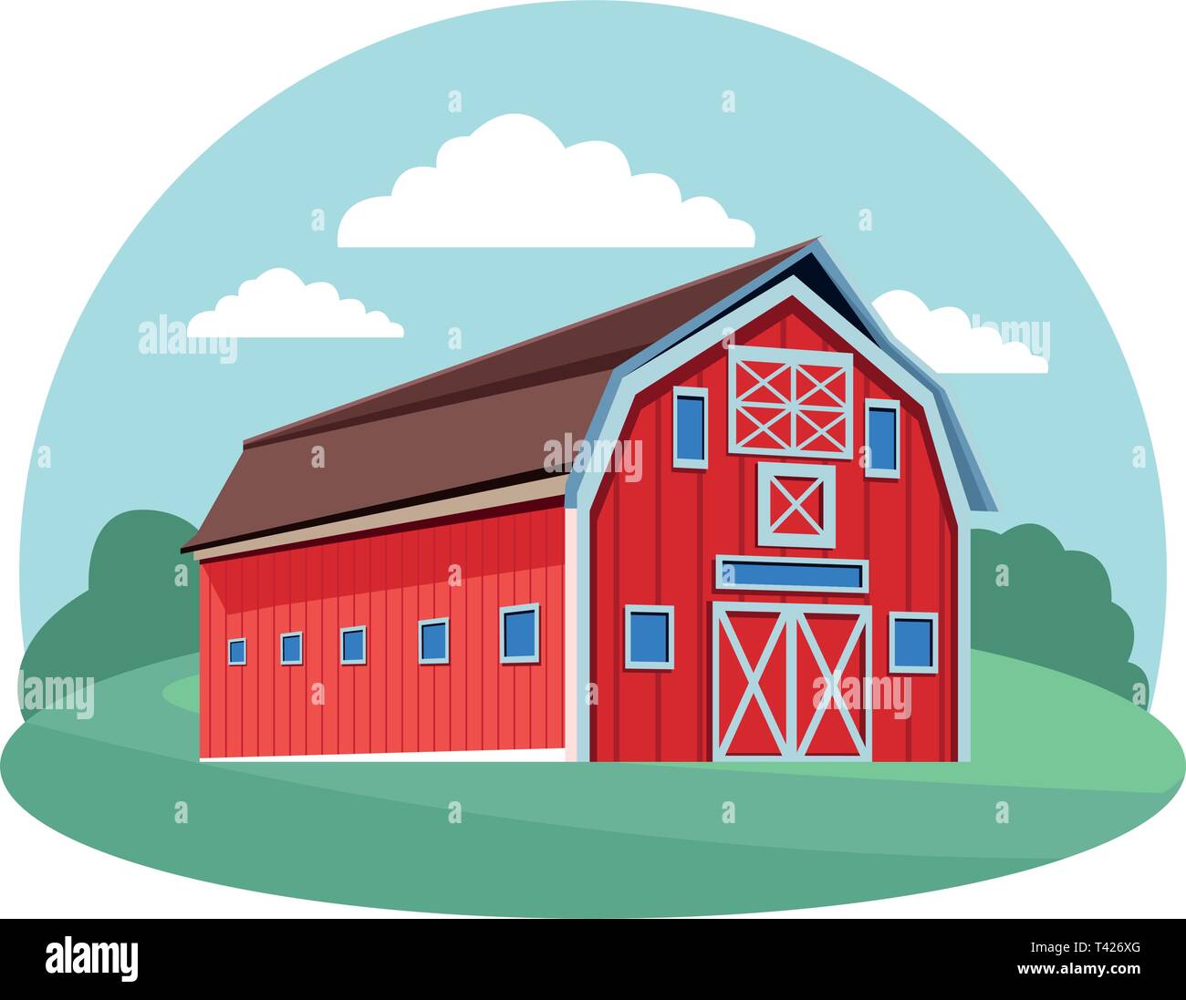 barn icon cartoon Stock Vector Image & Art - Alamy