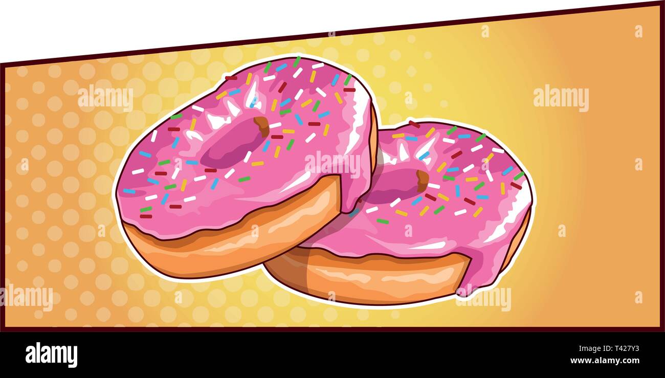 delicious donuts icon pop art Stock Vector Image & Art - Alamy