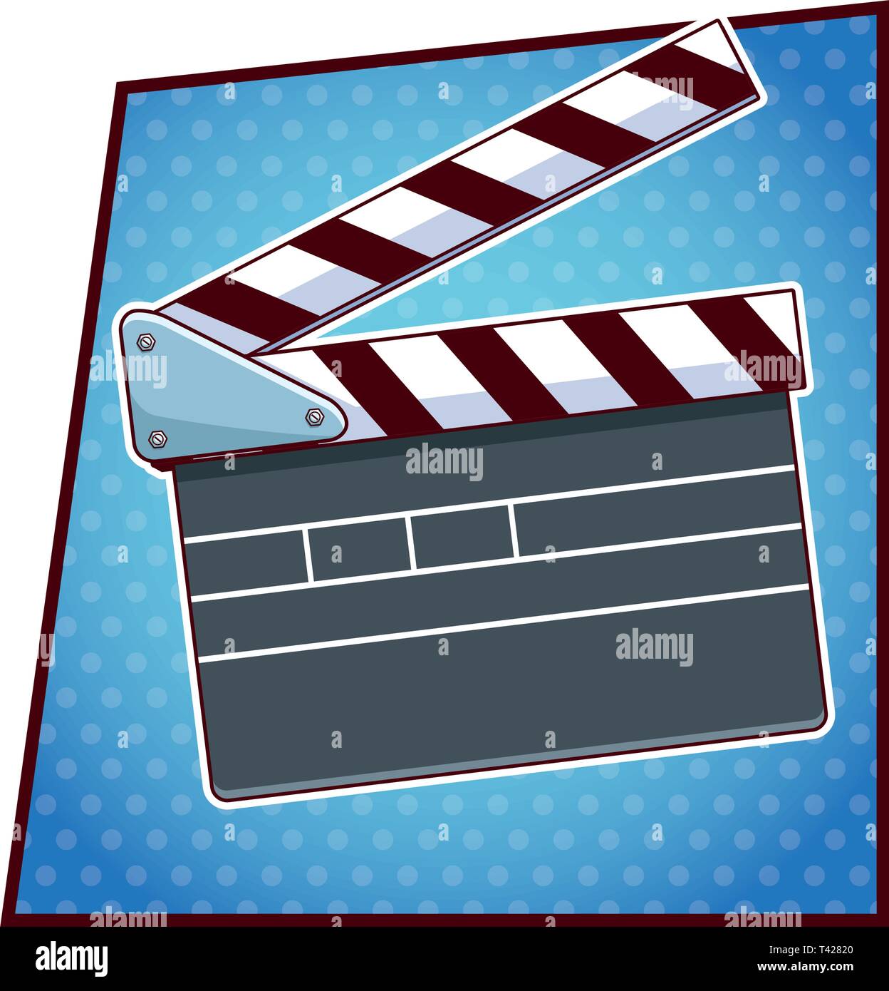 movie clapper board pop art Stock Vector Image & Art - Alamy