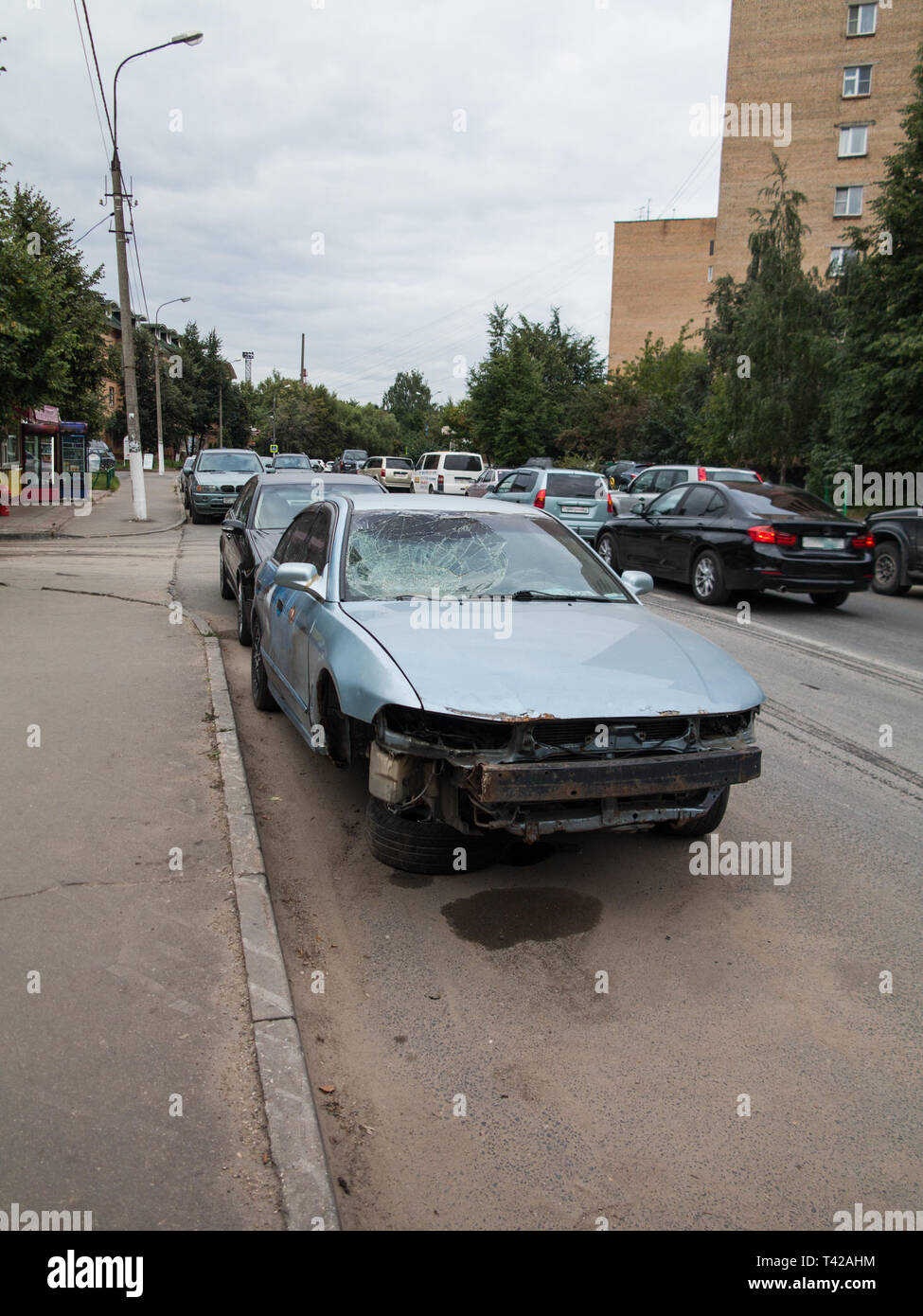 Moscow car accident hi-res stock photography and images - Alamy