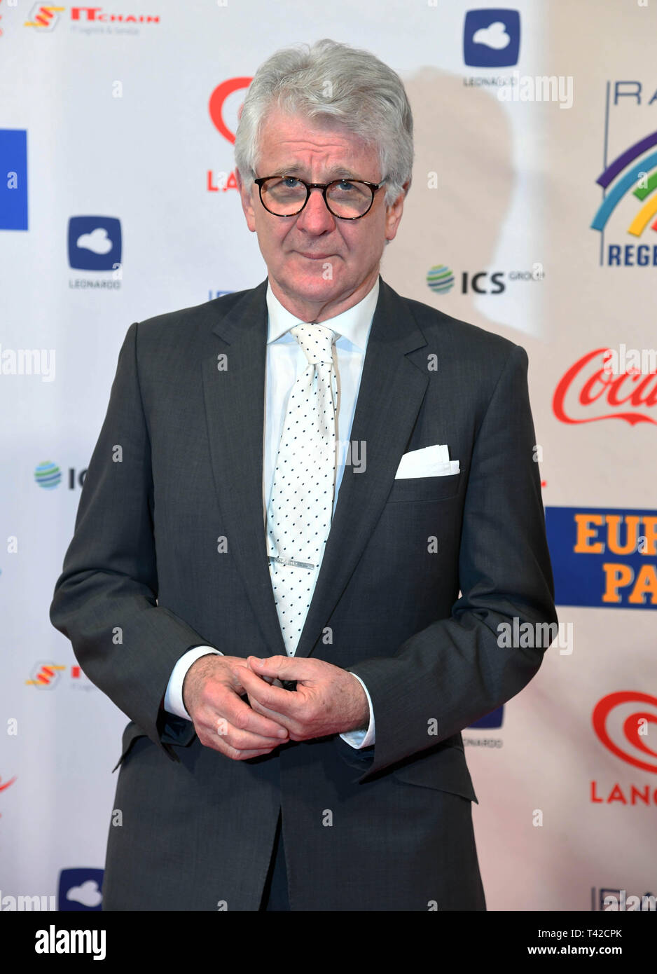 Rust, Germany. 12th Apr, 2019. Presenter Marcel Reif comes to Europa ...