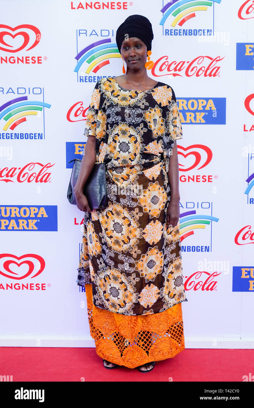 Rust, Germany. 12th Apr, 2019. The activist Fatuma Musa Afrah comes to ...