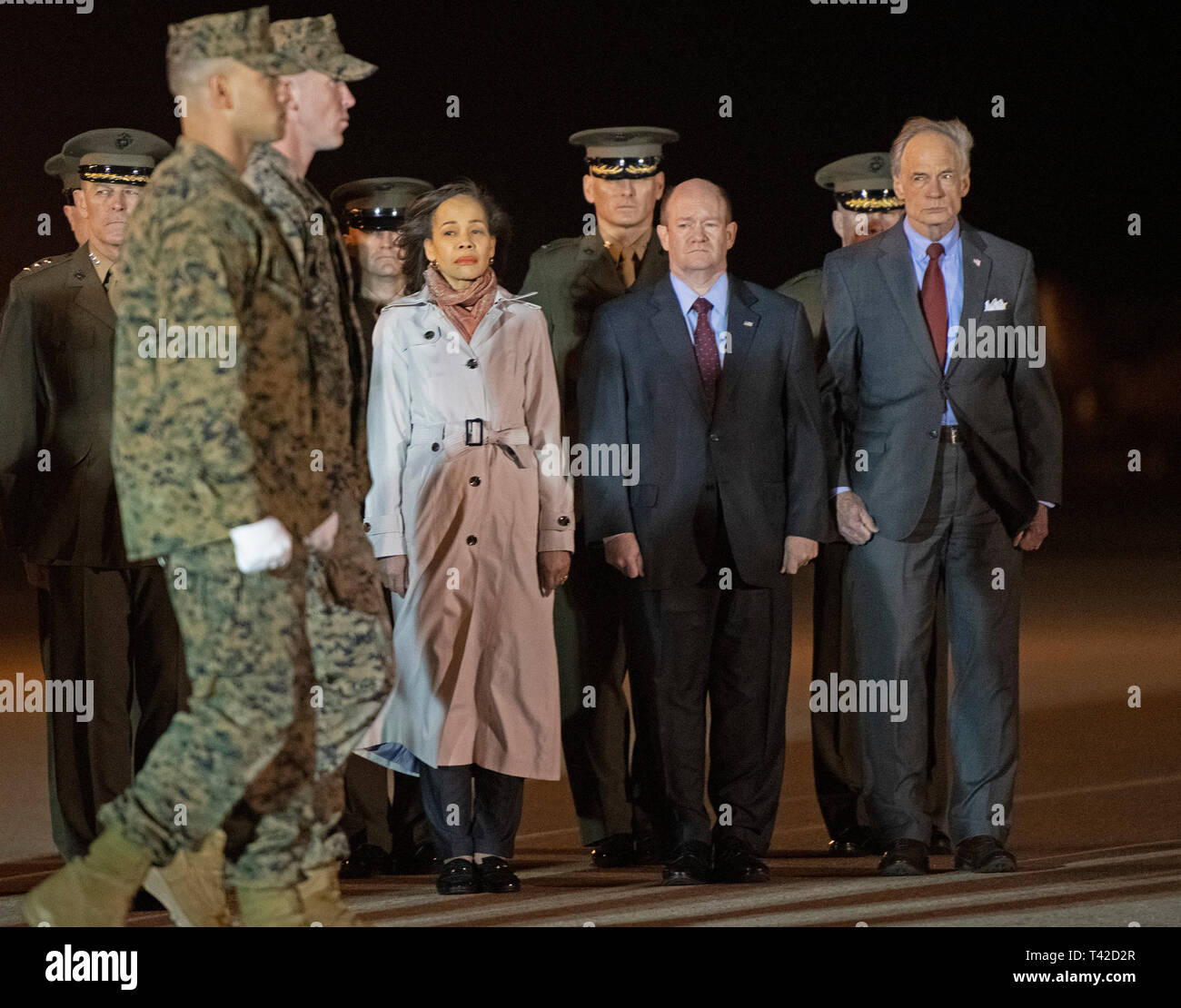 In the front row, United States Representative Lisa Blunt-Rochester ...