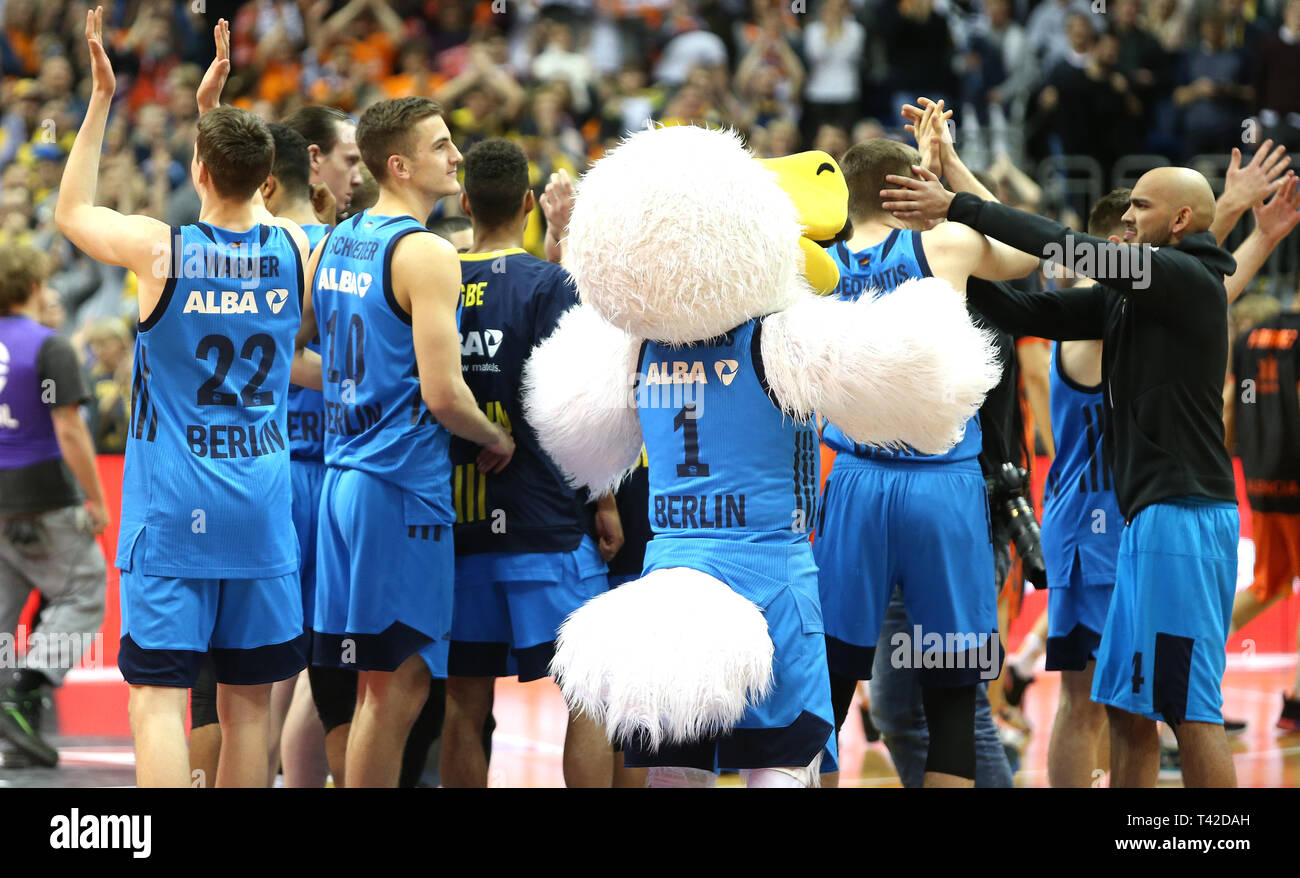 Berlin, Germany. 12th Apr, 2019. Basketball: Eurocup, ALBA Berlin ...