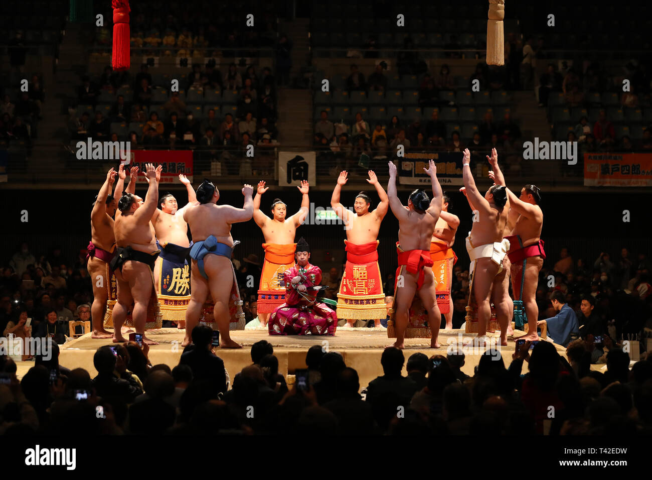 Kanagawa, Japan. 12th Apr, 2019. General view Sumo : Kawasaki Sumo ...