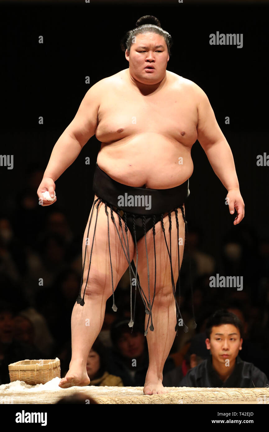 Kanagawa, Japan. 12th Apr, 2019. Goeido Sumo : Kawasaki Sumo Tournament ...