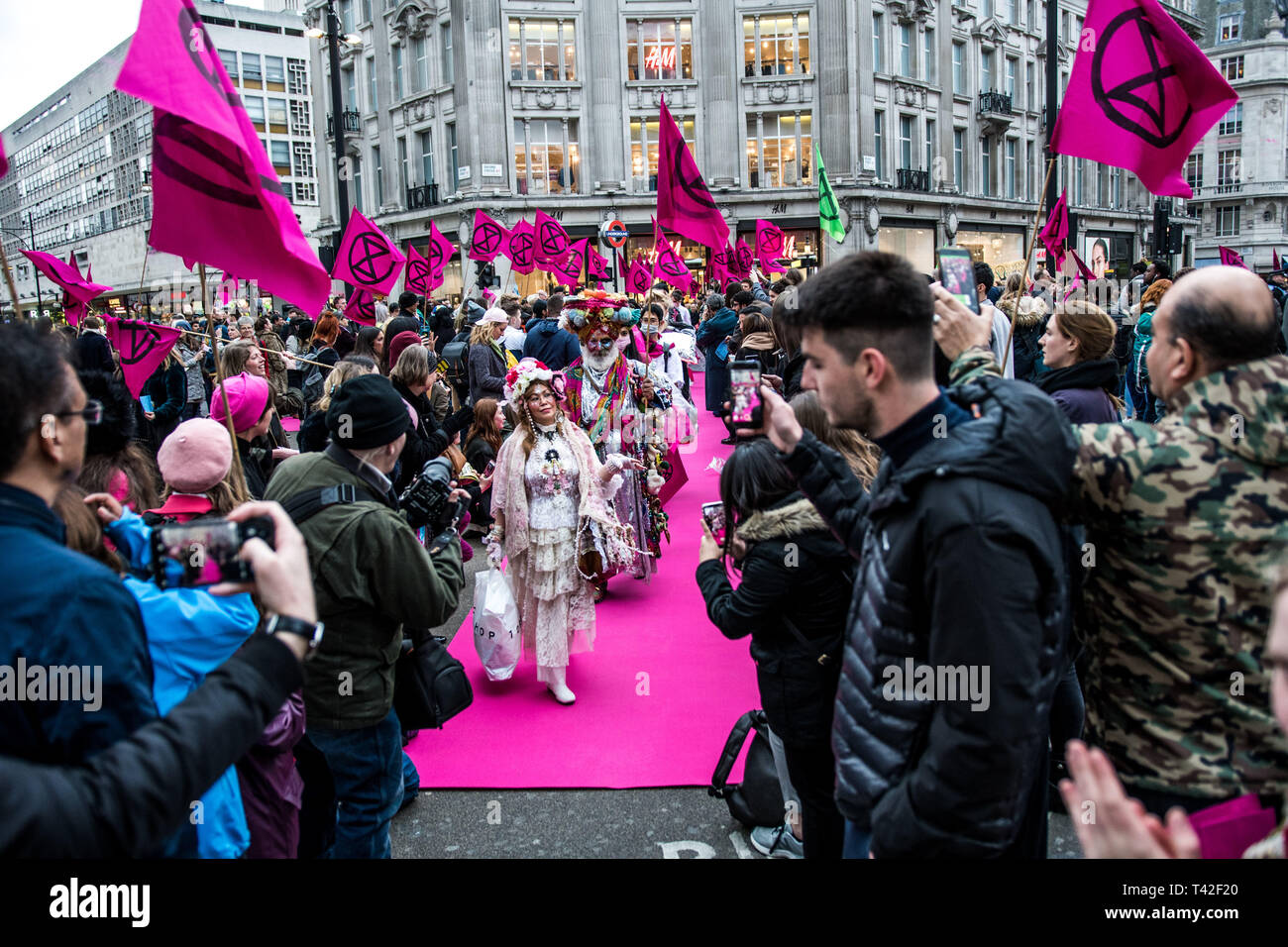 Circus Of Excess Catwalk In Oxford Circus High Resolution Stock ...