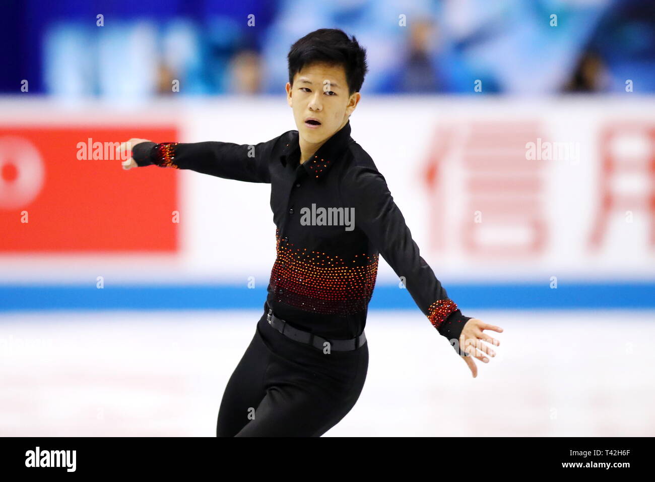 Marinemesse Fukuoka, Fukuoka, Japan. 12th Apr, 2019. Adam Siao Him Fa ...