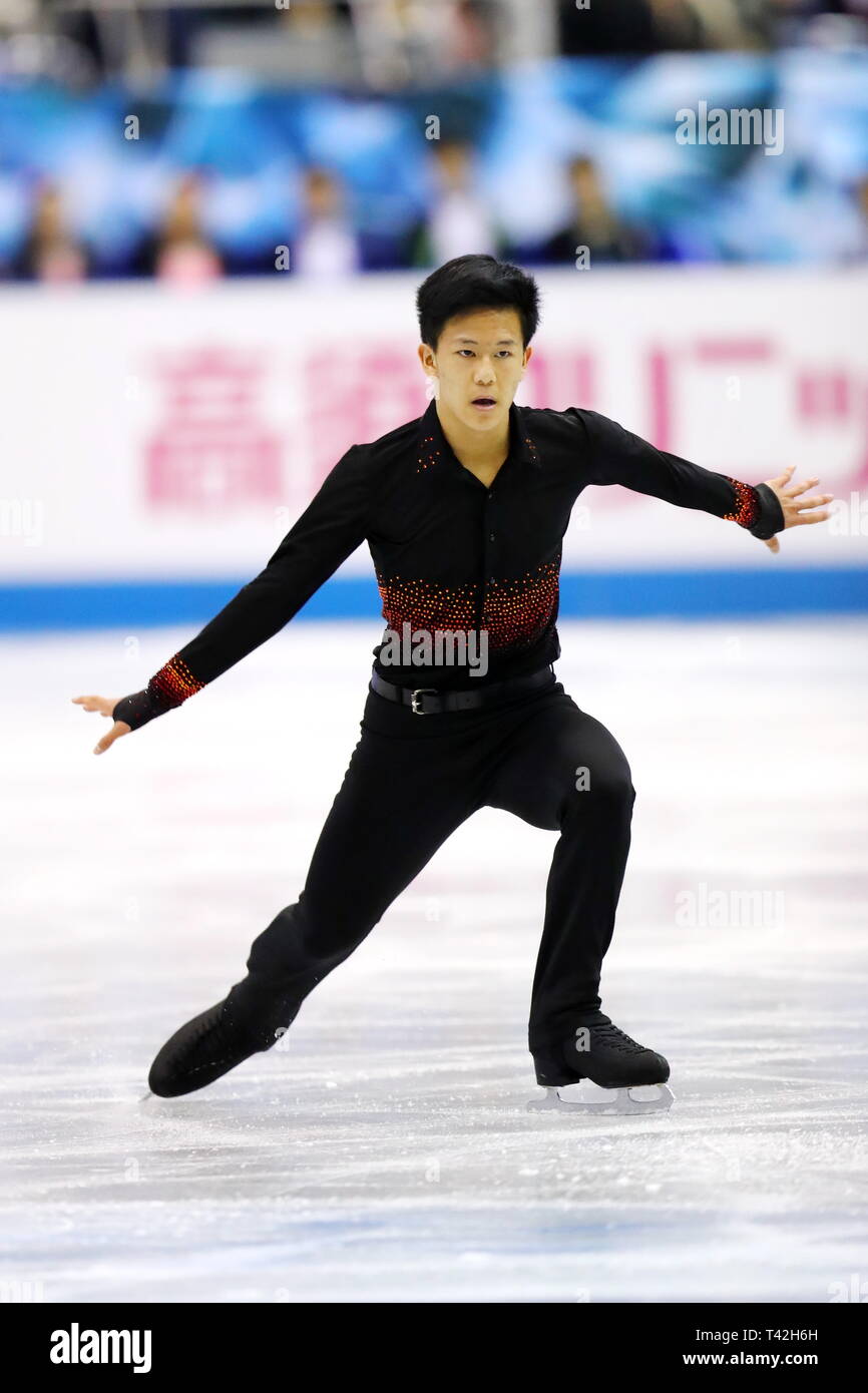 Marinemesse Fukuoka, Fukuoka, Japan. 12th Apr, 2019. Adam Siao Him Fa ...