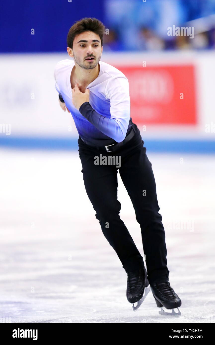 Marinemesse Fukuoka, Fukuoka, Japan. 12th Apr, 2019. Kevin Aymoz (FRA ...