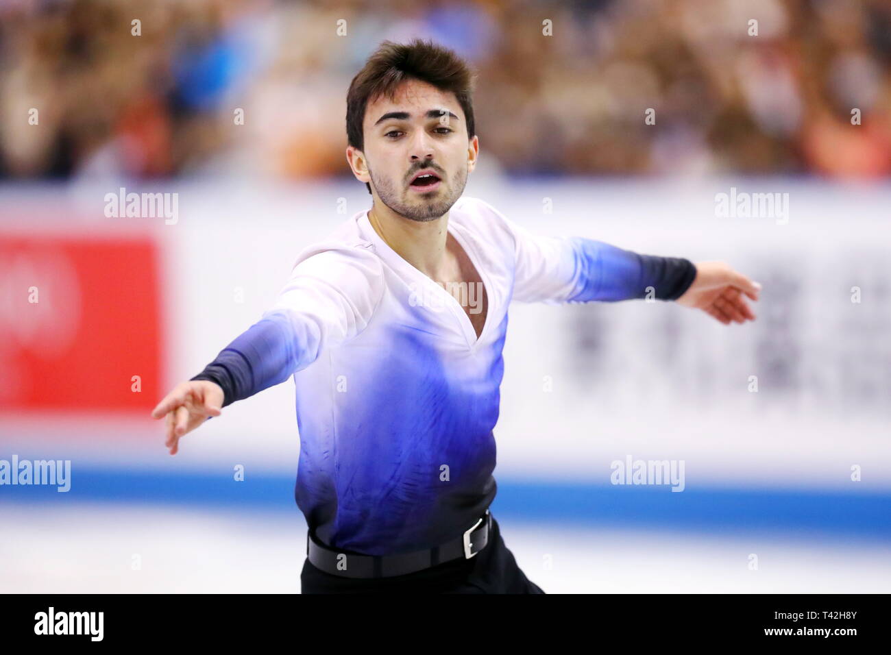 Marinemesse Fukuoka, Fukuoka, Japan. 12th Apr, 2019. Kevin Aymoz (FRA ...