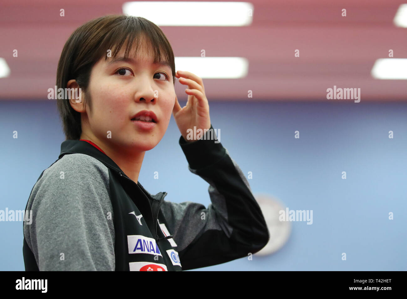 Tokyo, Japan. 13th Apr, 2019. Miu Hirano (JPN) Table Tennis : Official ...