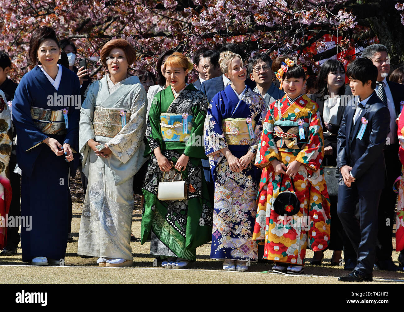 Tokyo, Japan. 13th Apr, 2019. (L-R) Mitz Mangrove, IKKO, Karina ...