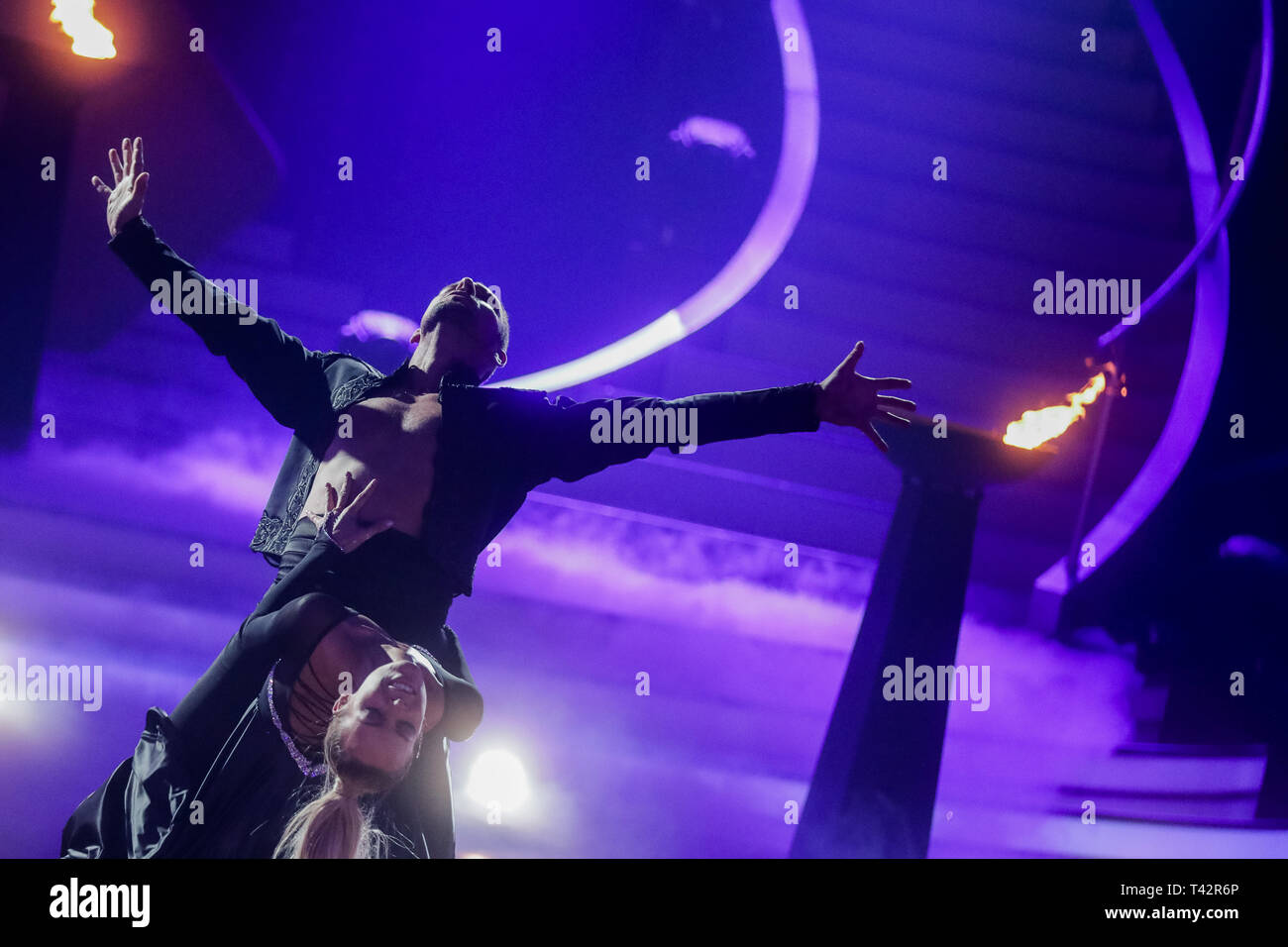 12 April 2019, North Rhine-Westphalia, Köln: Benjamin Piwko, actor, and ...