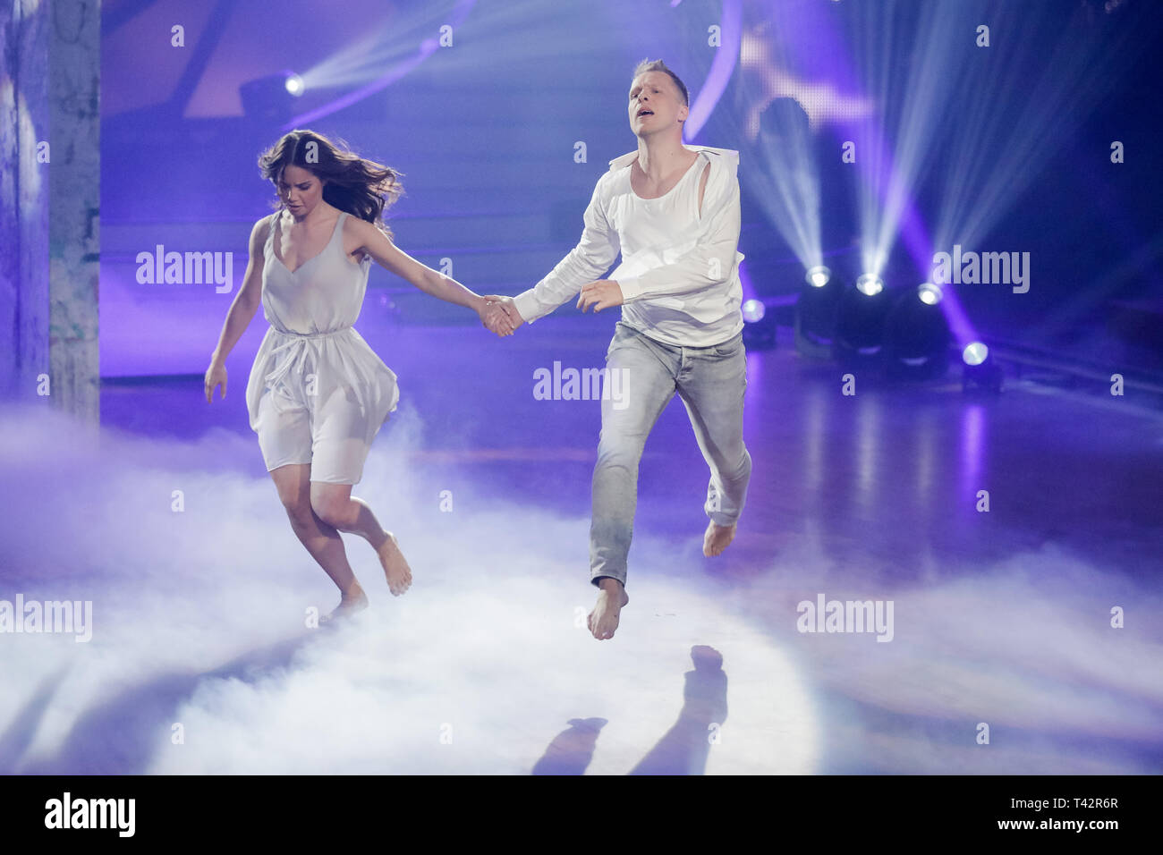 12 April 2019, North Rhine-Westphalia, Köln: Oliver Pocher, presenter ...