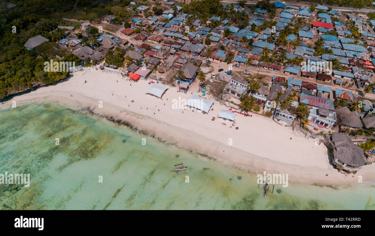 african local settlement at jambiani, Zanzibar Stock Photo - Alamy