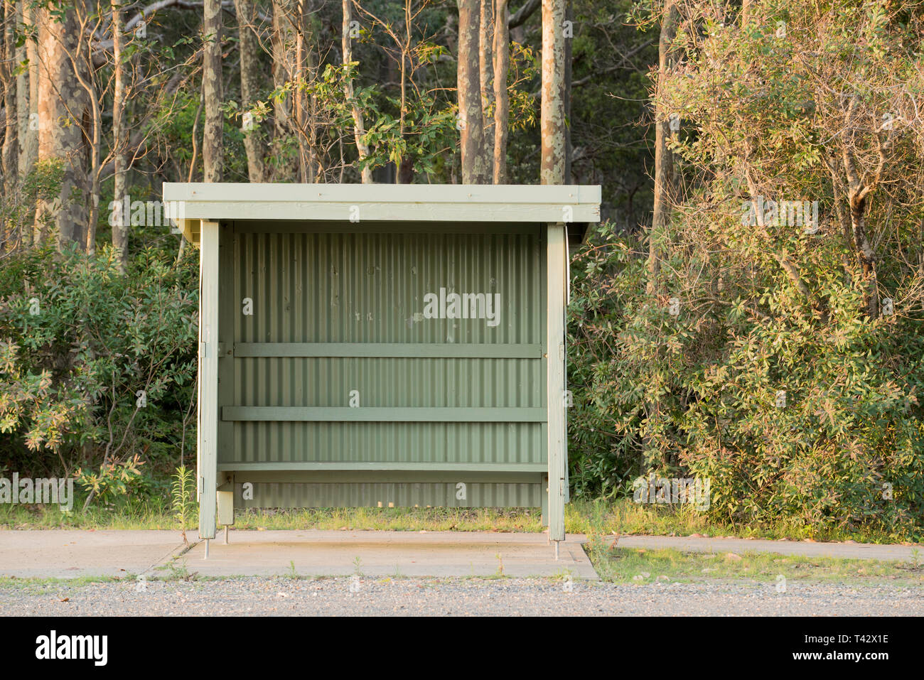 Timber And Steel Bus Stop High Resolution Stock Photography and Images ...