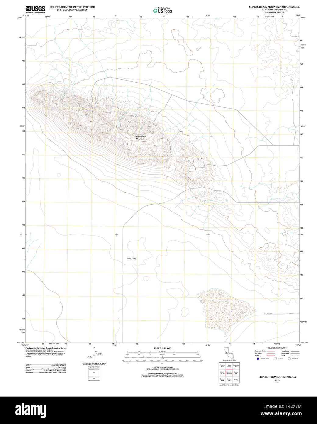 Superstition mountain map hi-res stock photography and images - Alamy