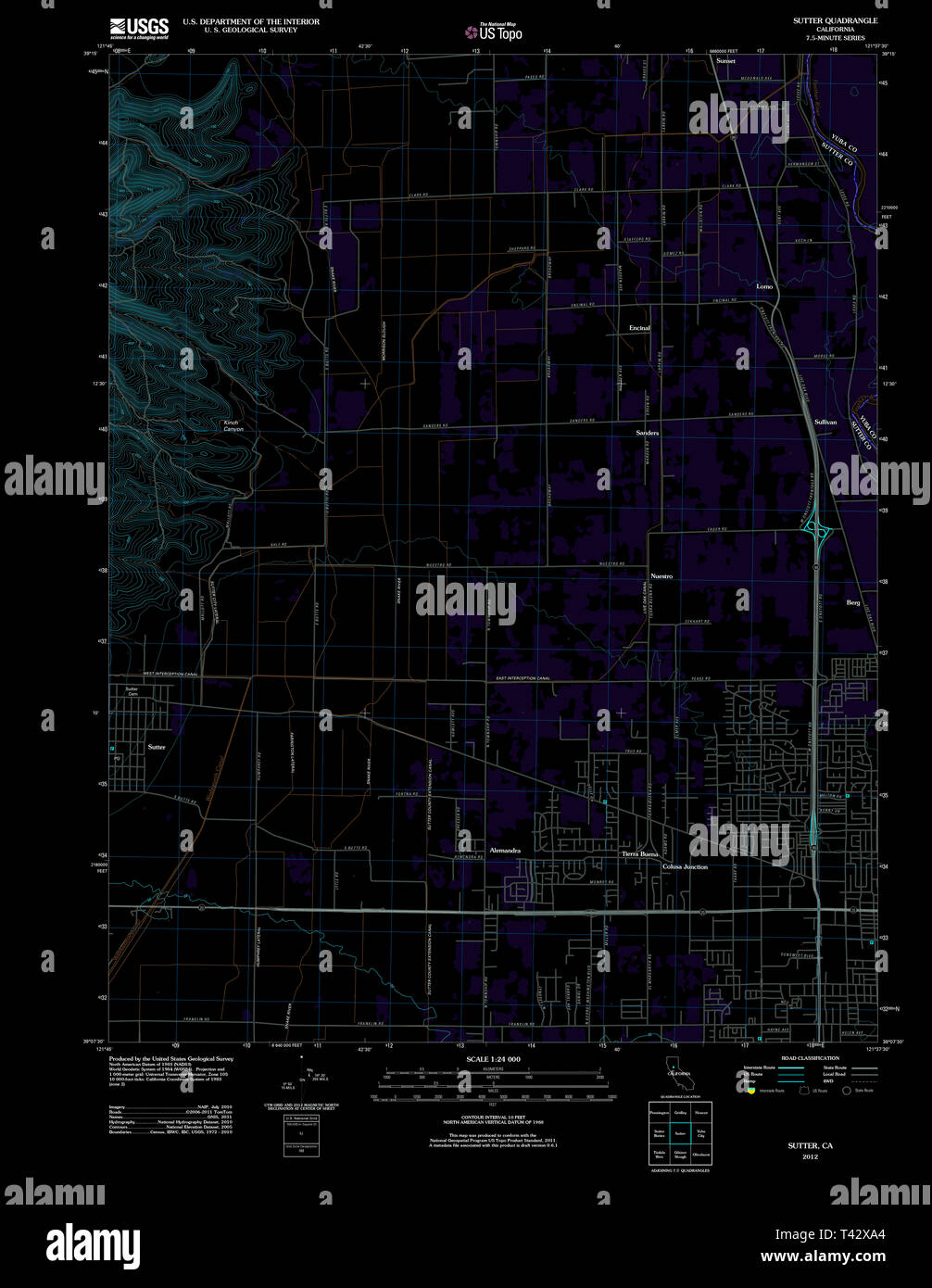 Sutter map hi-res stock photography and images - Alamy