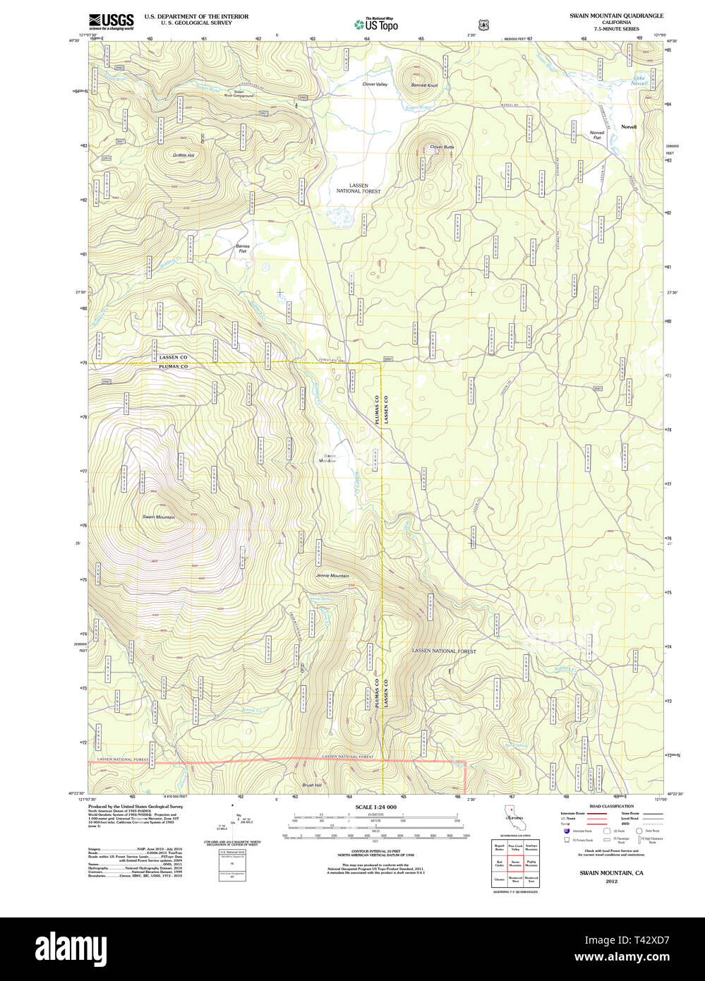 Map of swain Cut Out Stock Images & Pictures - Alamy