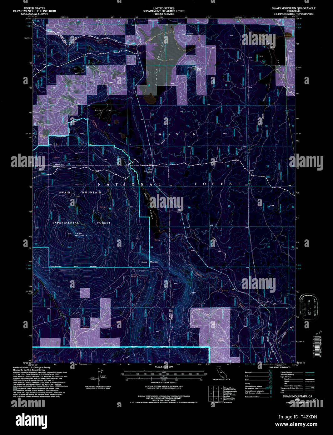 Swain map hi-res stock photography and images - Alamy