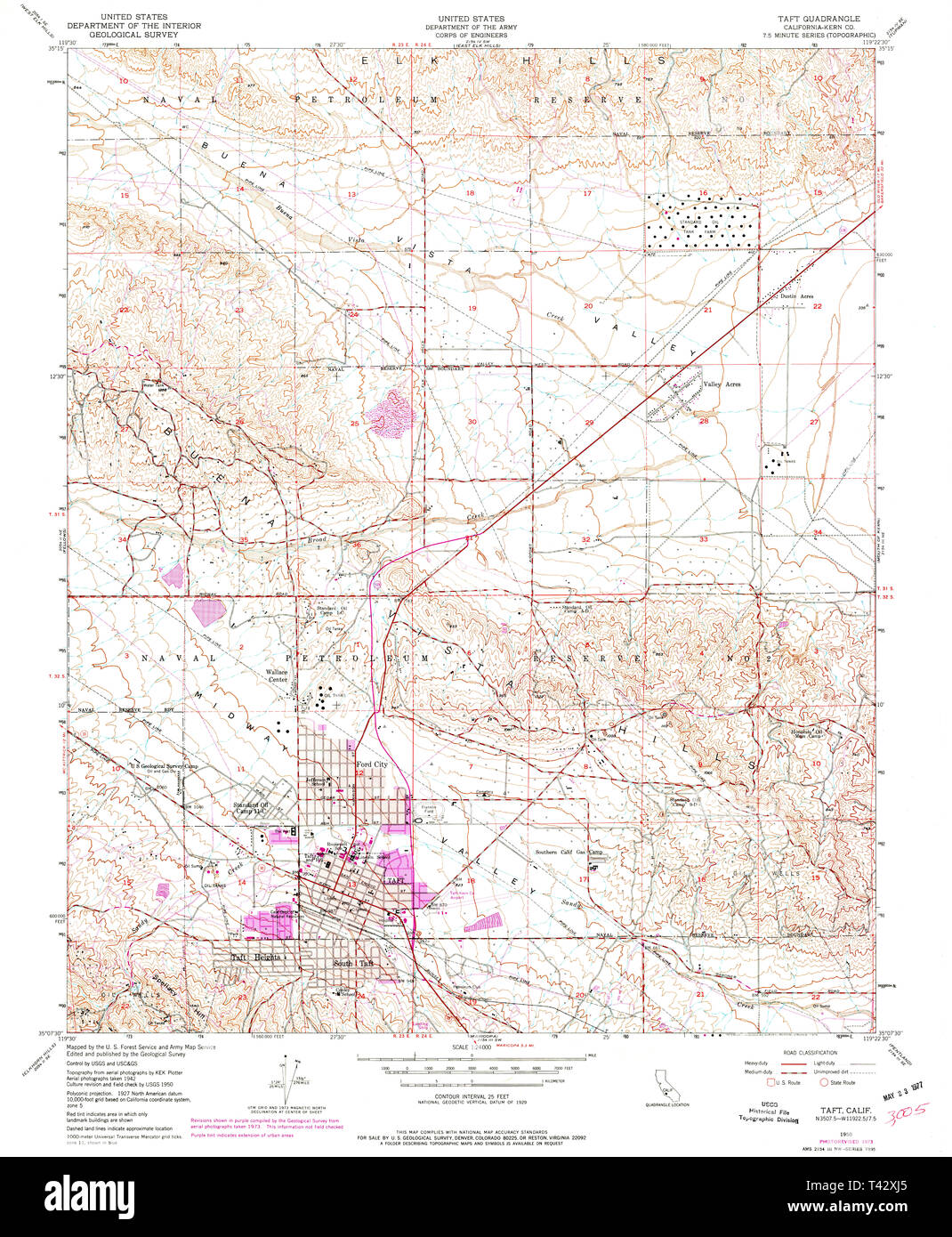 Map of california 1950 hi-res stock photography and images - Alamy