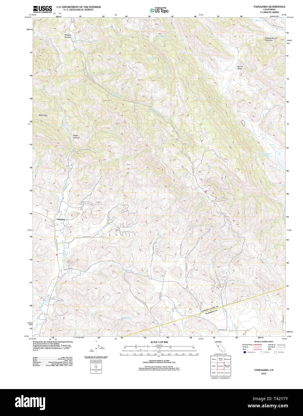 California historical map Cut Out Stock Images & Pictures - Alamy