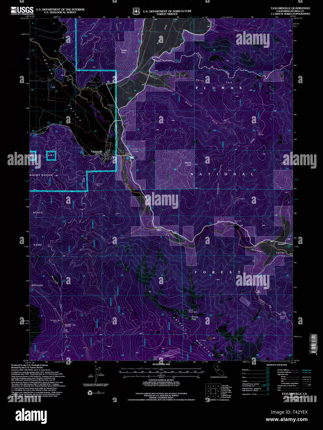 Taylorsville map hi-res stock photography and images - Alamy