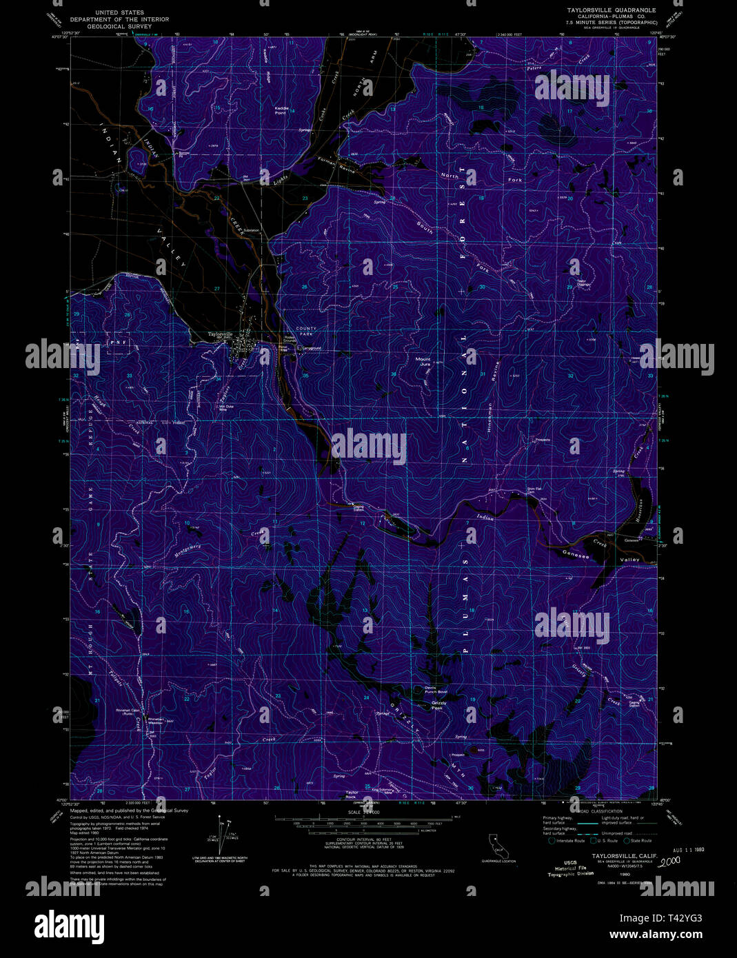 Taylorsville map hi-res stock photography and images - Alamy