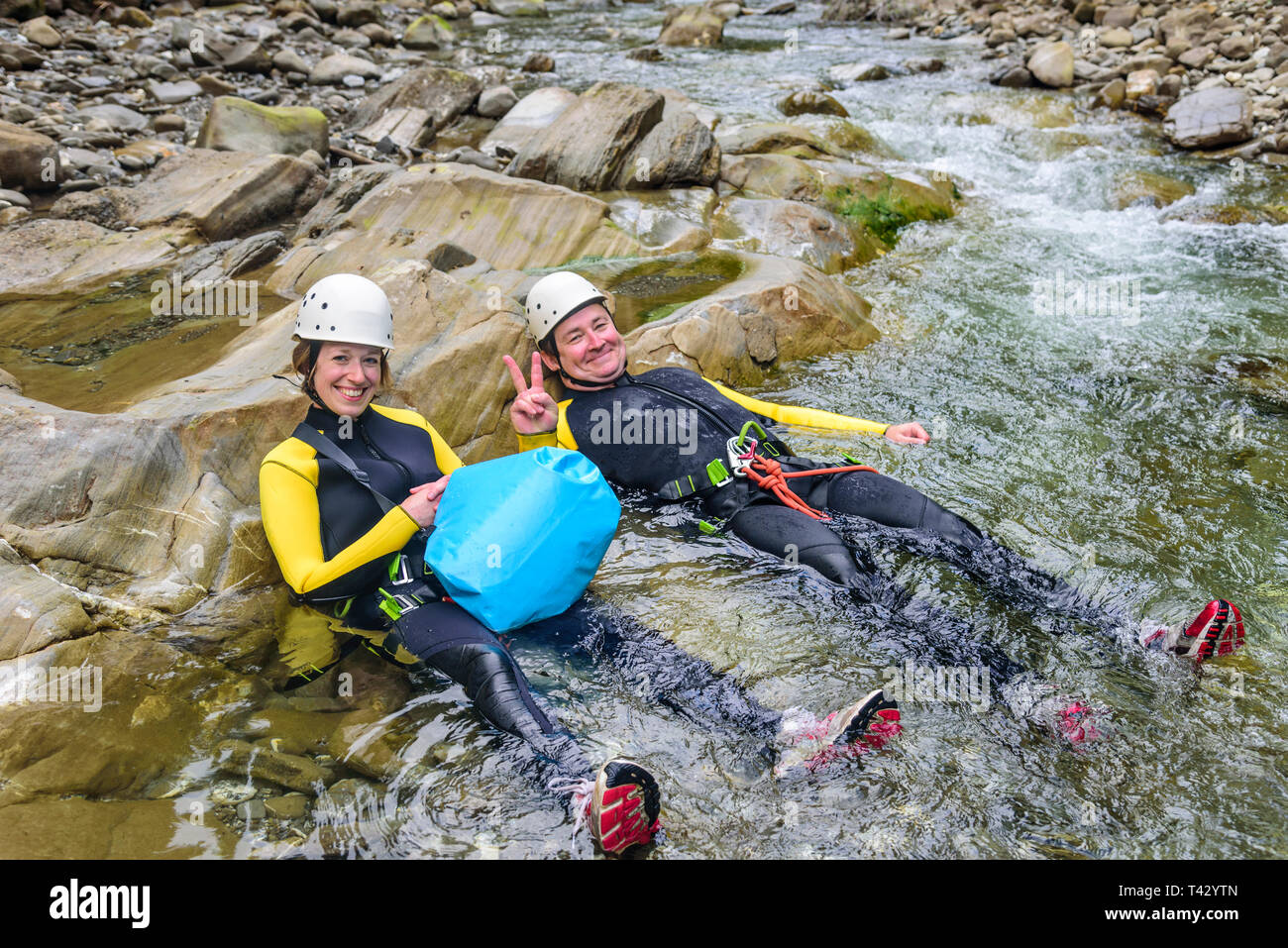 Canyoning harness hi-res stock photography and images - Alamy