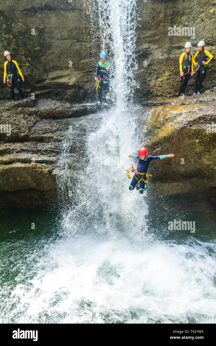Jumping Into Waterfall High Resolution Stock Photography and Images - Alamy