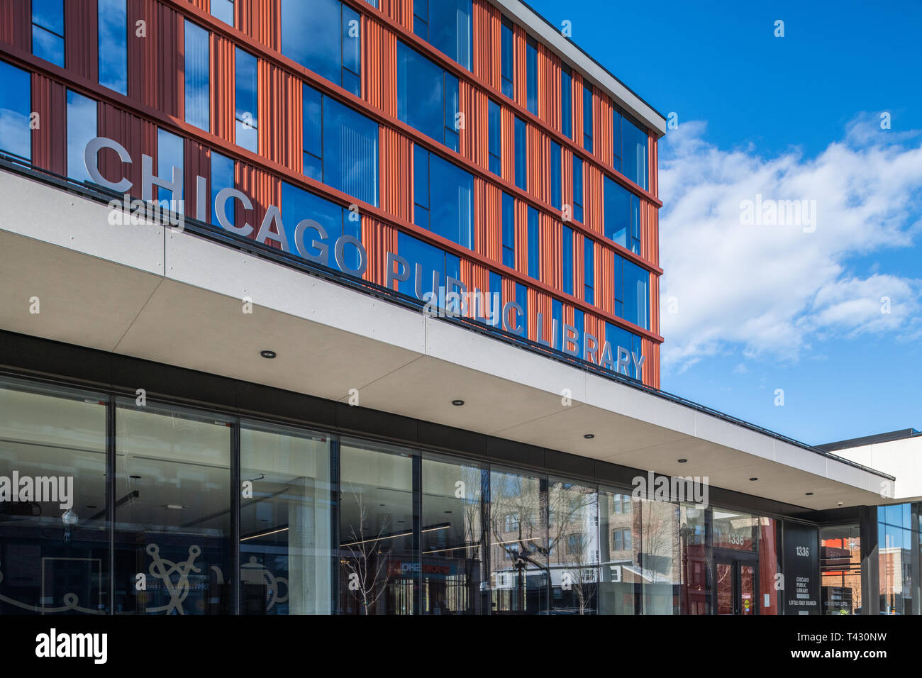 Chicago Public Library in the Little Italy neighborhood designed by ...