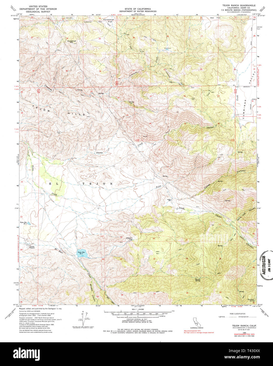 Tejon ranch Cut Out Stock Images & Pictures - Alamy