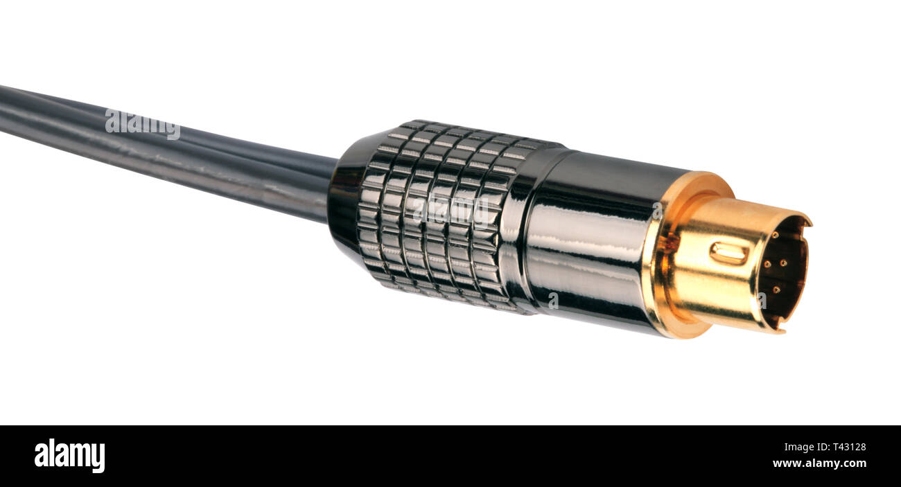 Male Plug Connector Isolated Stock Photo - Alamy