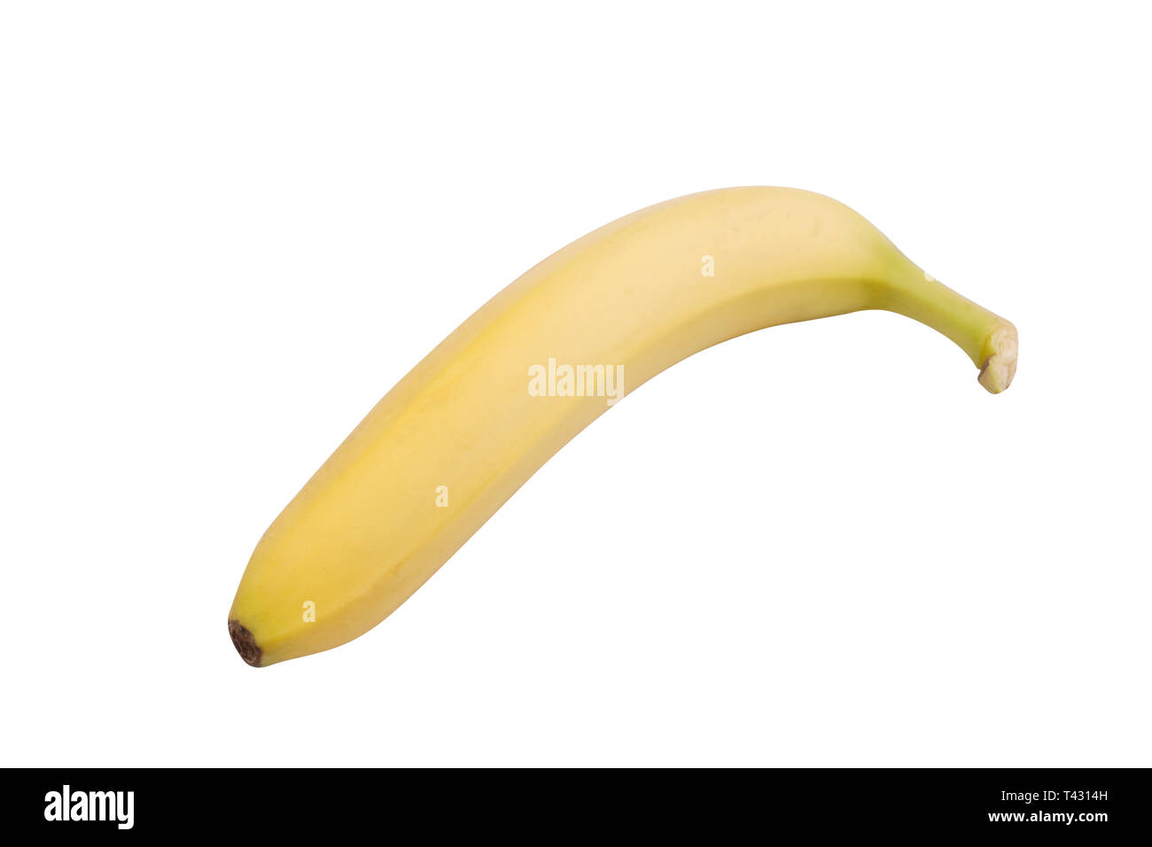 Yellow Banana Isolated Stock Photo - Alamy