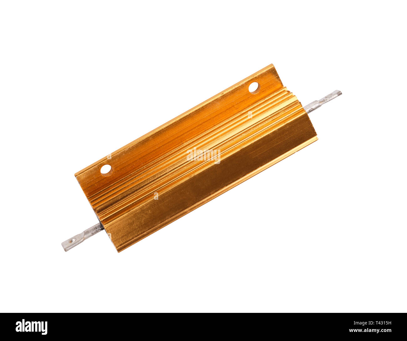 Resistor in Metal Case Isolated Stock Photo - Alamy