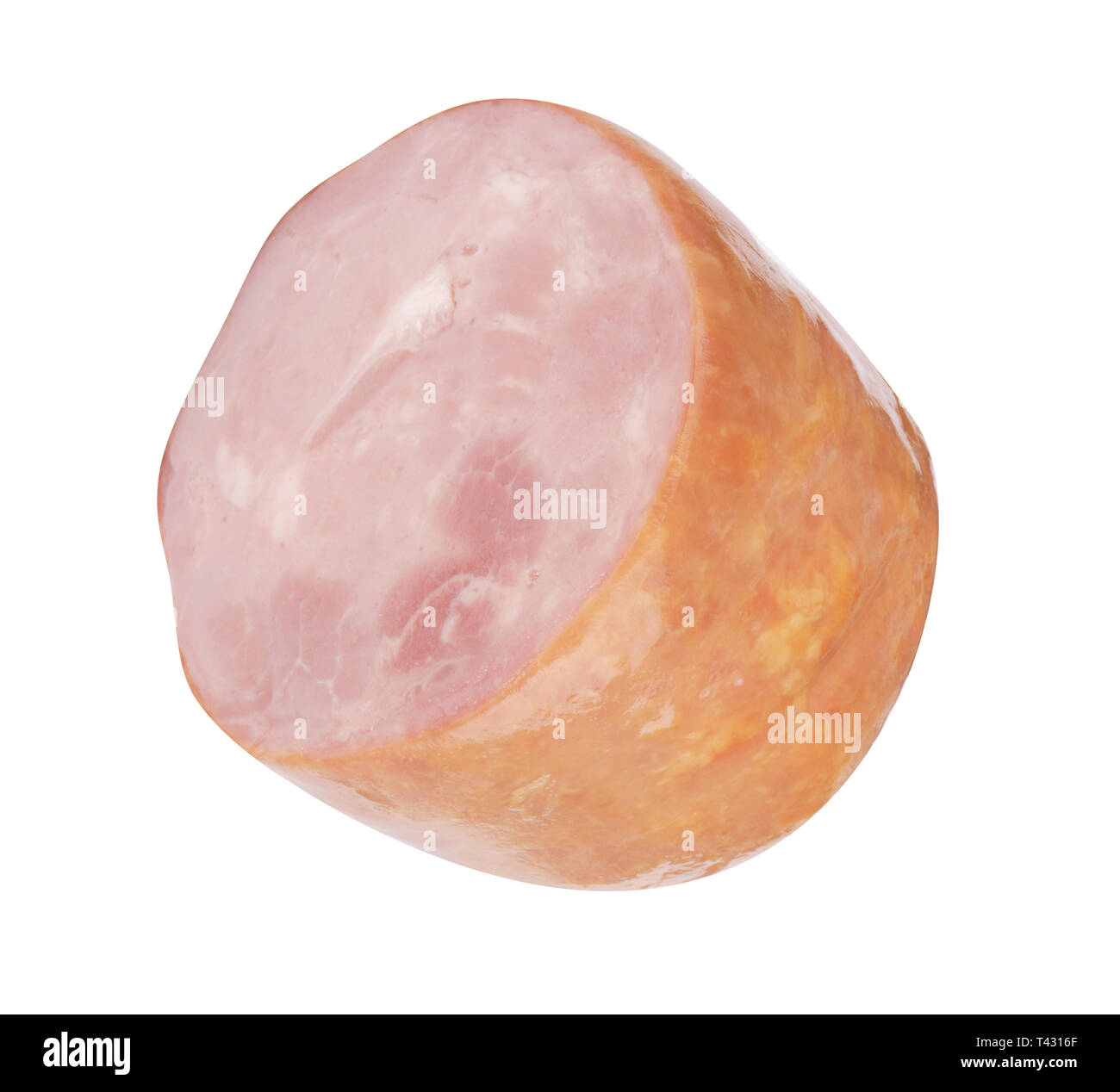 Piece of Ham Isolated Stock Photo - Alamy