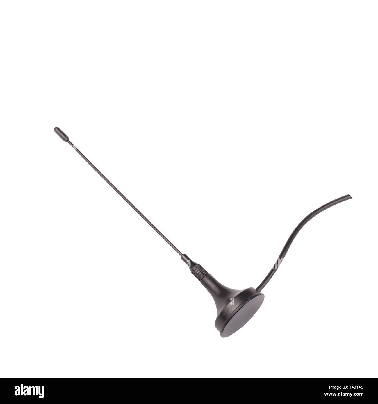 Black Antenna Isolated Stock Photo - Alamy