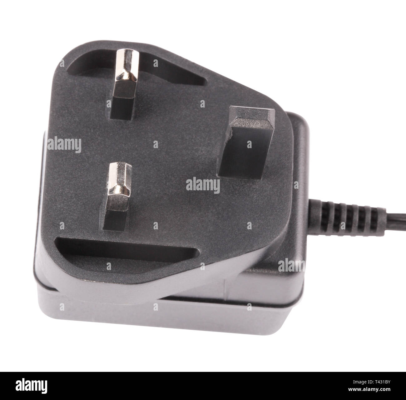UK Outlet Plug with Cord Isolated Stock Photo - Alamy