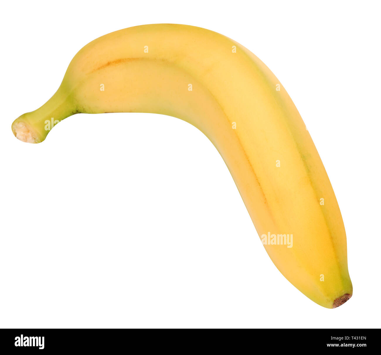Yellow Banana Isolated Stock Photo - Alamy