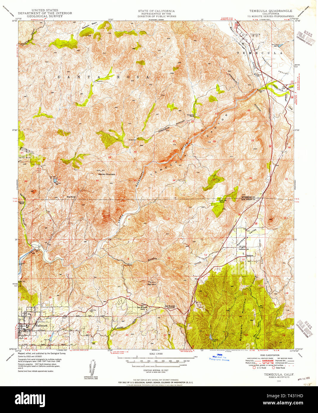Temecula map hi-res stock photography and images - Alamy