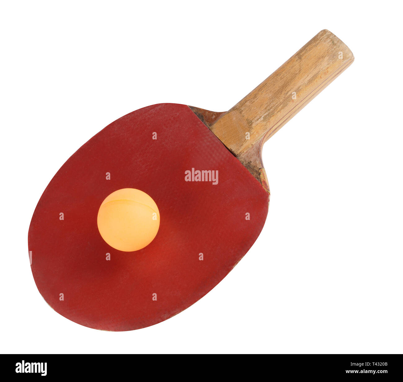 table tennis bat isolated Stock Photo - Alamy