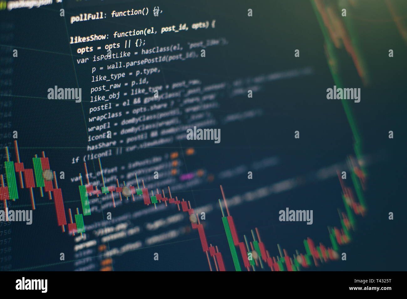 Code text written and created entirely by myself Stock Photo - Alamy