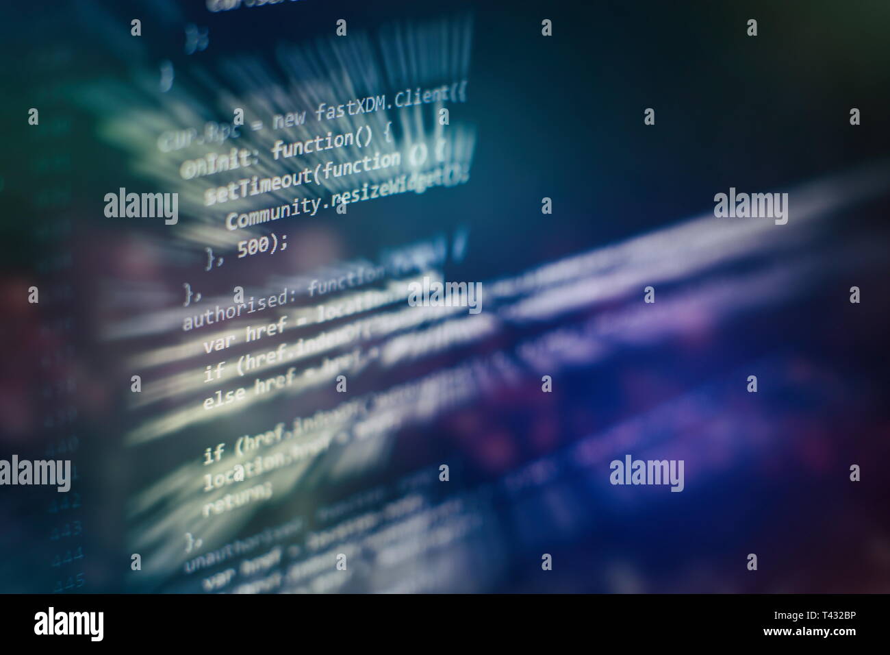 Programming source code HTML for Website development. Server logs analysis Stock Photo - Alamy