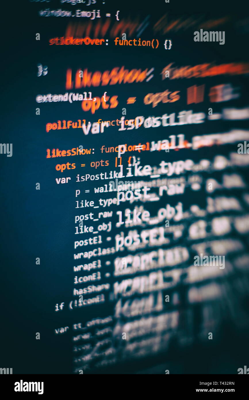 Software development. Internet security hacker prevention. SEO optimization. Modern tech Stock ...