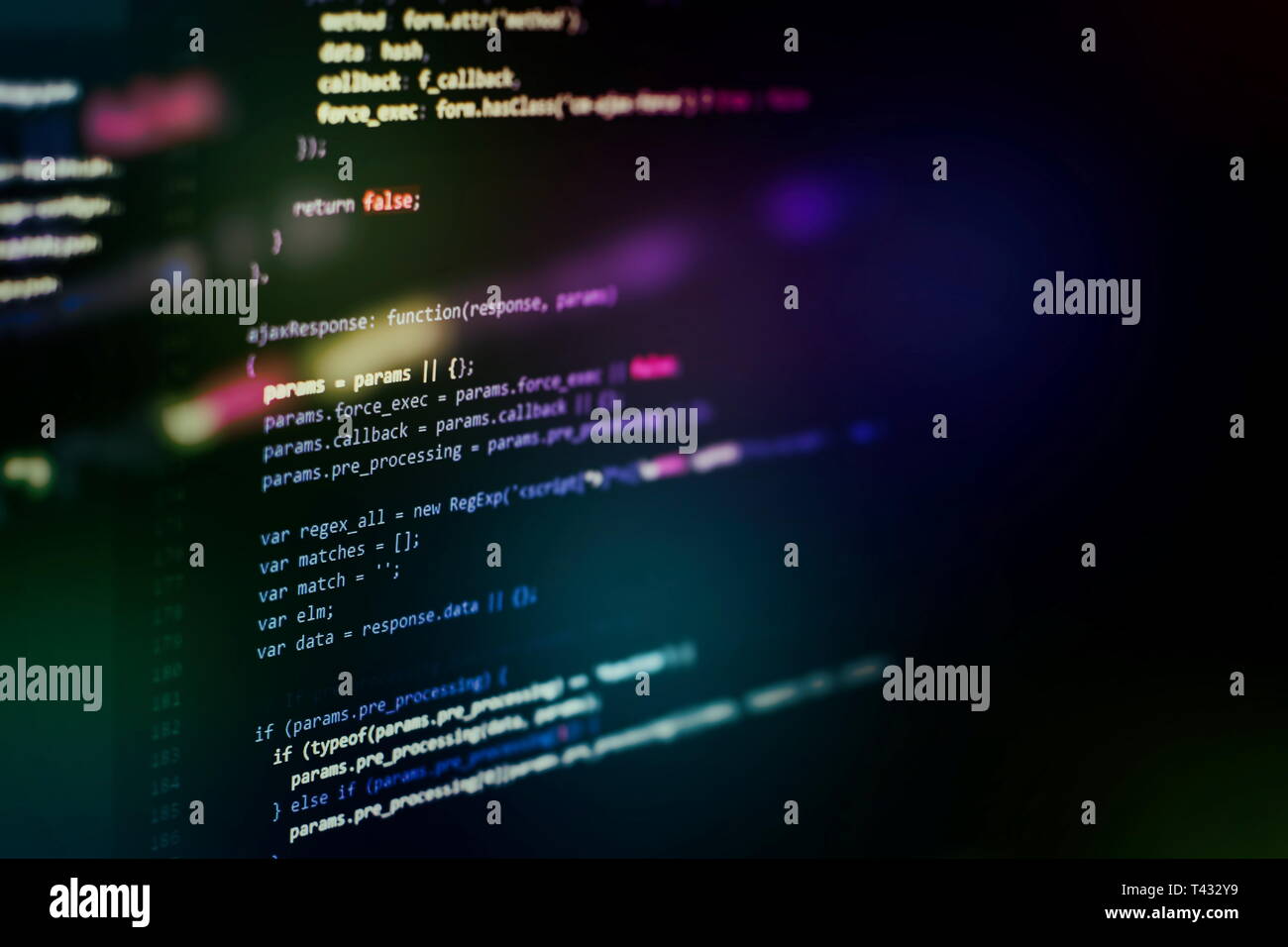 Software development. Internet security hacker prevention. SEO optimization. Modern tech Stock ...